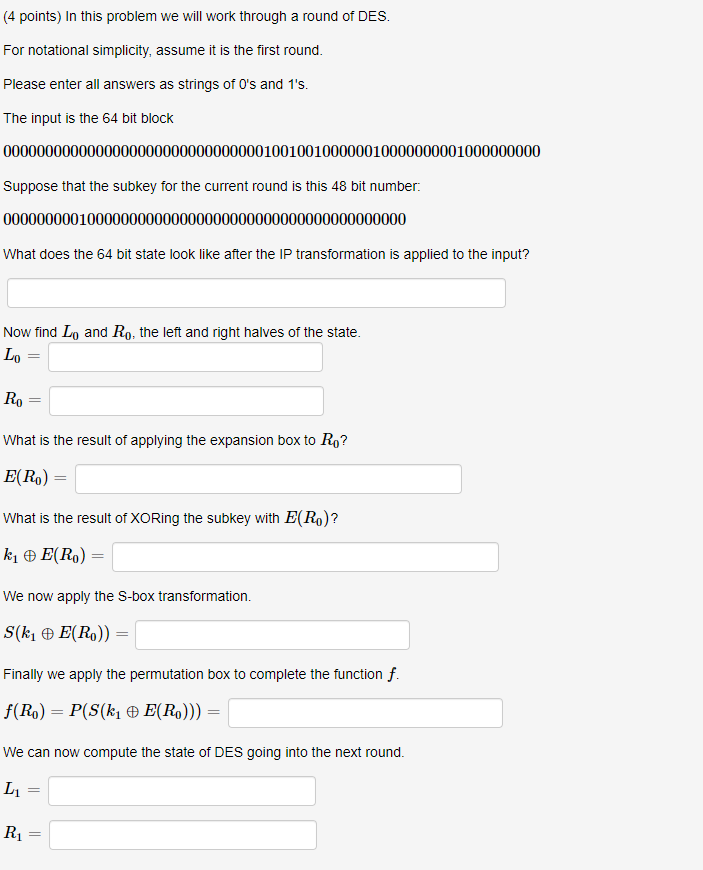 Solved Now find L0 and R0, the left and right halves of the | Chegg.com