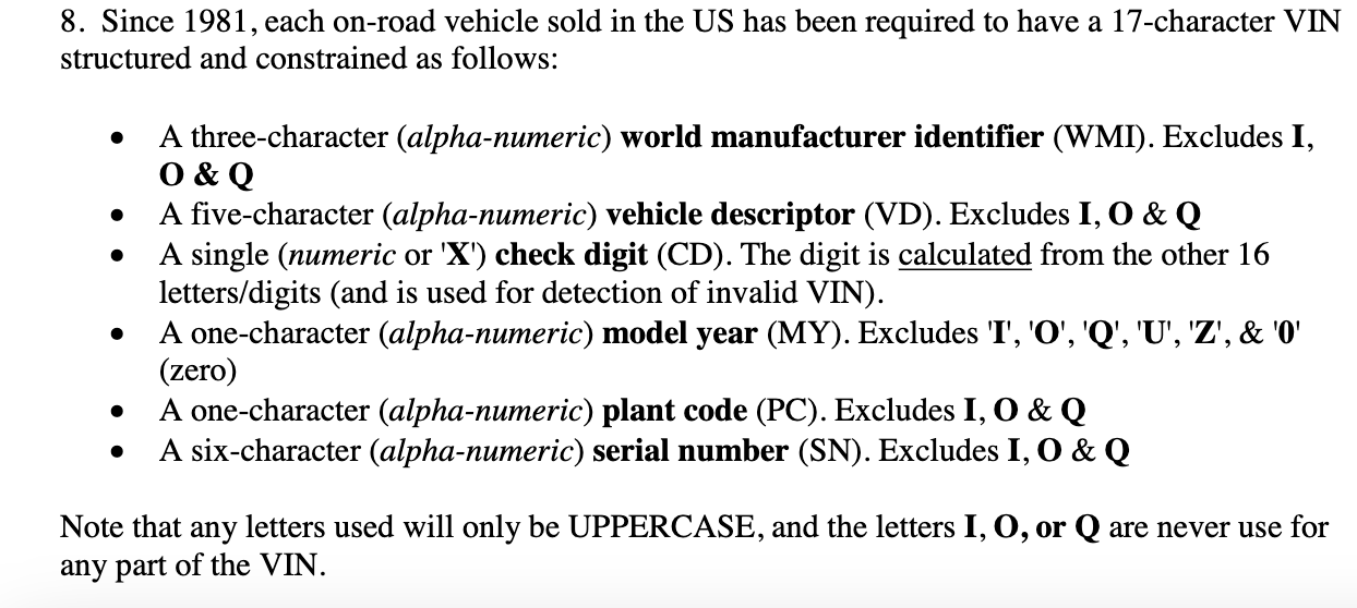 Solved 8. Since 1981 , each on-road vehicle sold in the US | Chegg.com