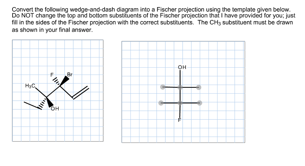 Solved Convert the following Fischer projection into a | Chegg.com