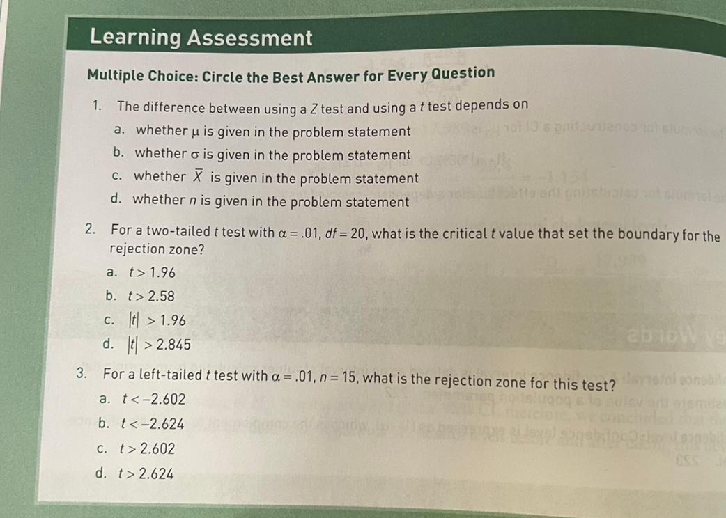 Solved Multiple Choice: Circle the Best Answer for Every | Chegg.com