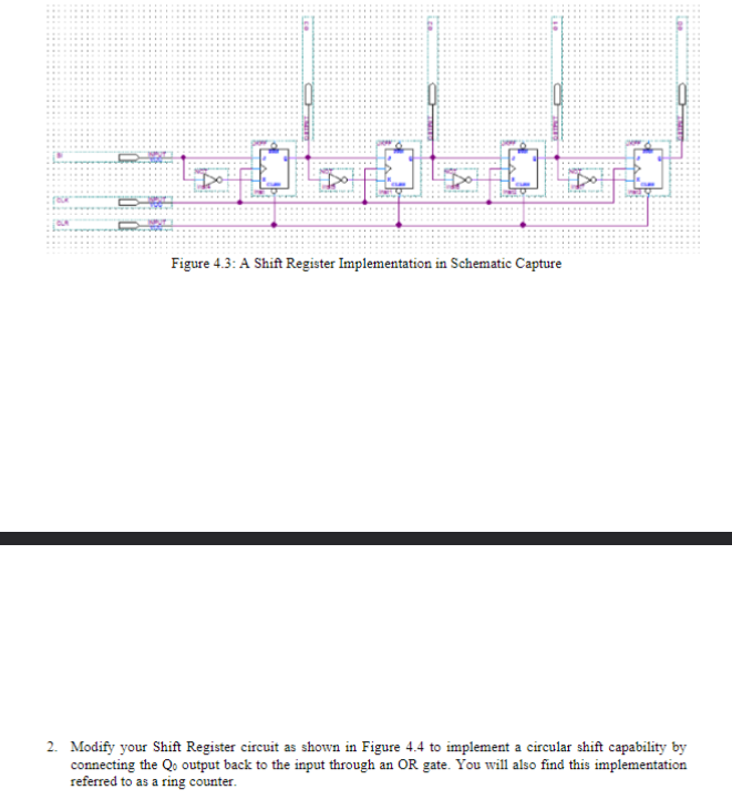 Solved Figure 4.3: A Shift Register Implementation in | Chegg.com
