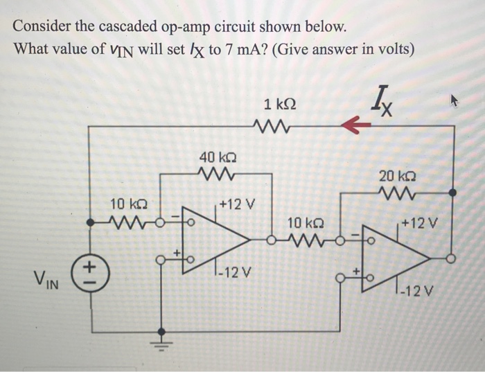 Solved Consider the cascaded op-amp circuit shown below. | Chegg.com