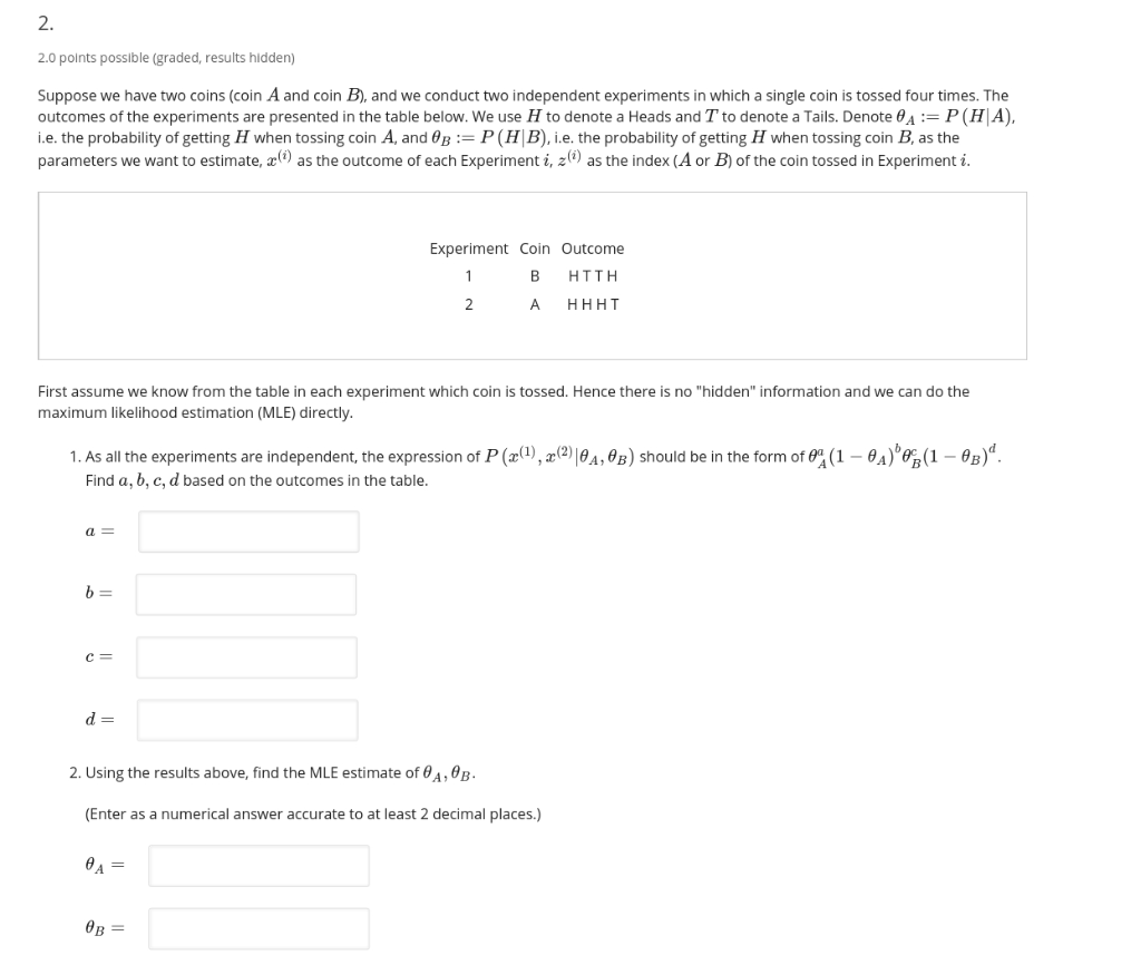 Solved 2.0 points possible (graded, results hidden) Suppose | Chegg.com