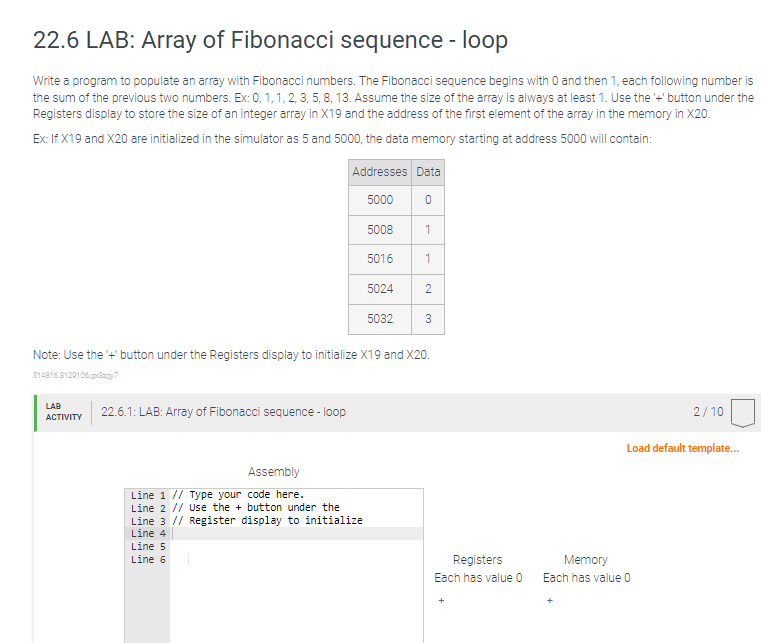 Solved Write A Program To Populate An Array With Fibonacci 1168