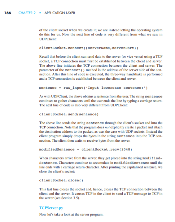Solved Application Layer - Socket programming with | Chegg.com