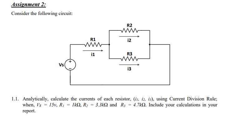 Solved Can someone help me with the current division rule | Chegg.com