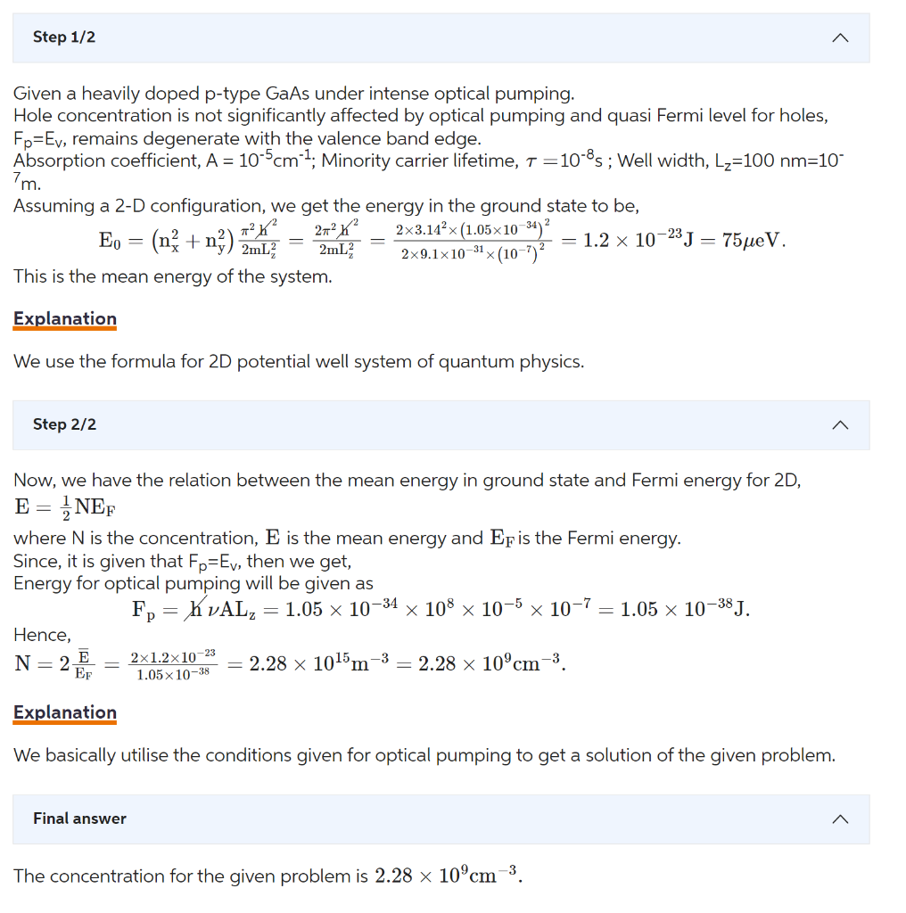Solved Problem statement: Consider a heavily doped p-type | Chegg.com