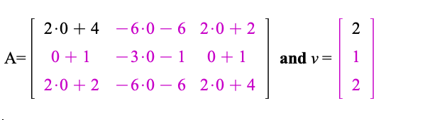 Solved Given the matrix and the vector (a) Show by hand | Chegg.com