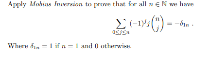 Solved Apply Mobius Inversion to prove that for all \\( n | Chegg.com