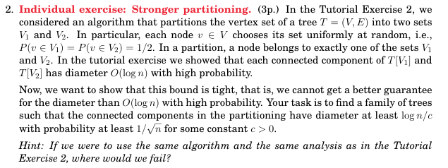 Solved Individual exercise: Stronger partitioning. (3p.) In | Chegg.com