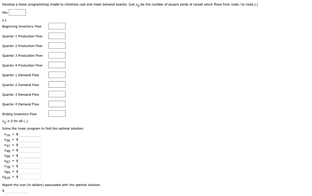 Solved Consider the following transshipment network for | Chegg.com