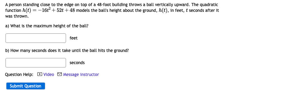 Solved A person standing close to the edge on top of a 48 | Chegg.com