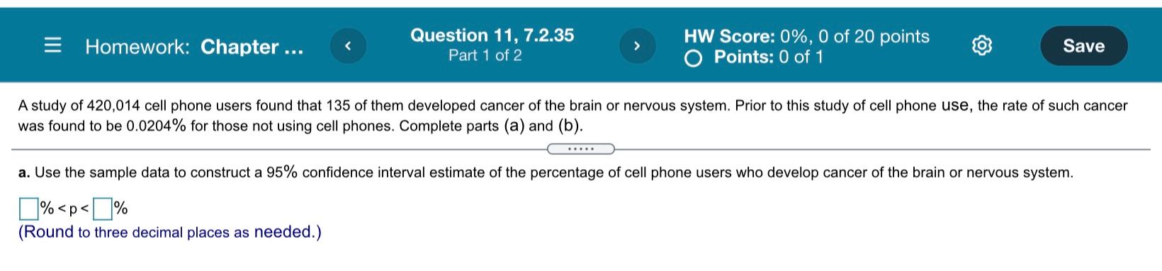 Solved Homework Chapter Question 11 7 2 35 Part 1 Of
