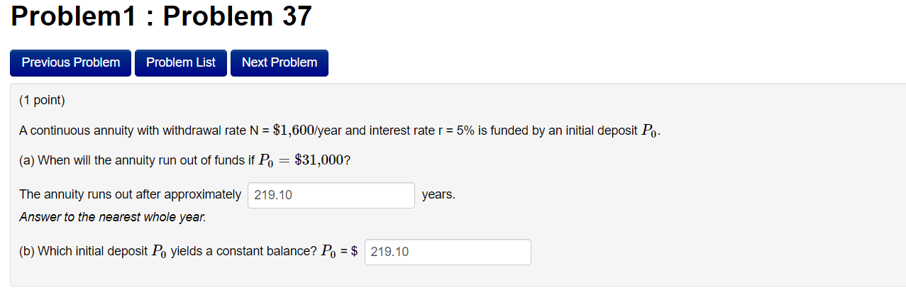 Solved Problem1 : Problem 37 Previous Problem Problem List | Chegg.com