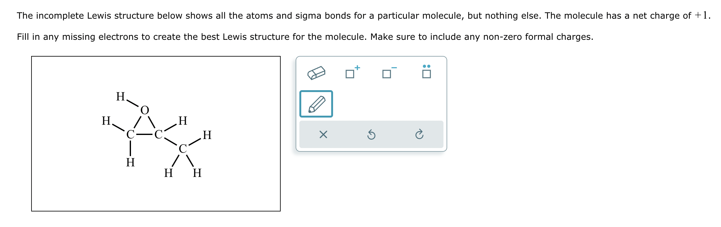 Solved Question #21: The incomplete Lewis structure below | Chegg.com