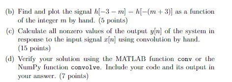 Solved Suppose a discrete-time LTI system has the impulse | Chegg.com