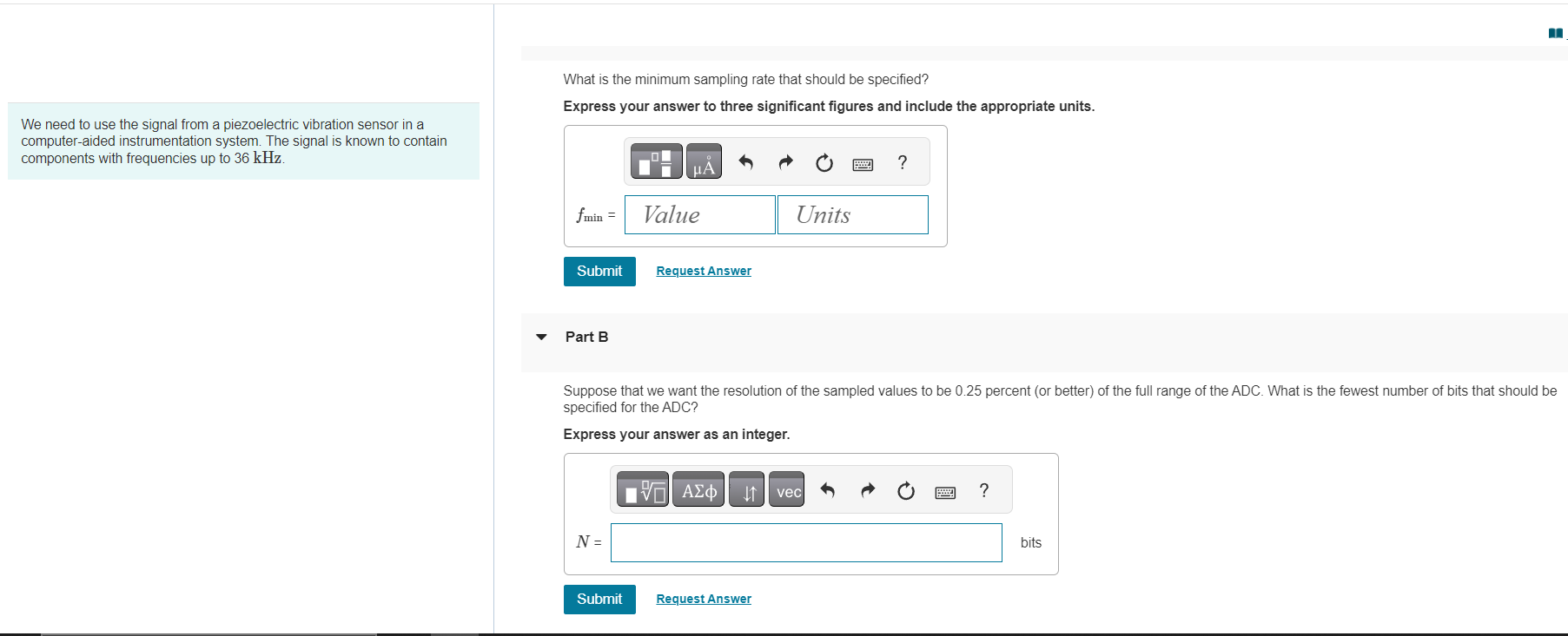 Solved What Is The Minimum Sampling Rate That Should Be