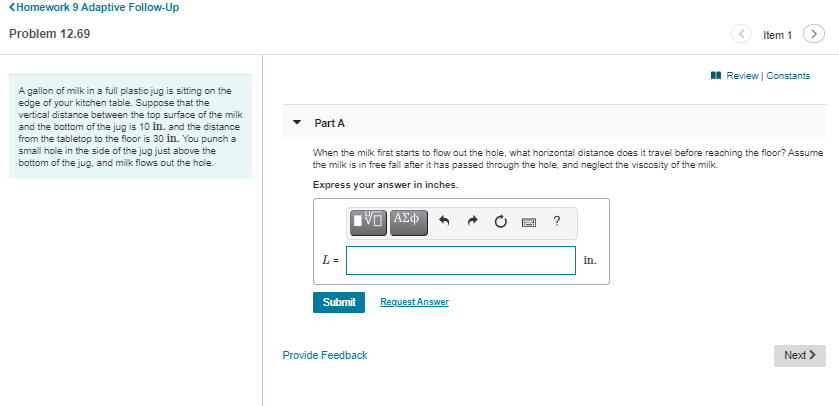 Solved Homework 9 Adaptive Follow-Up Problem 12.69 Item 1 A | Chegg.com