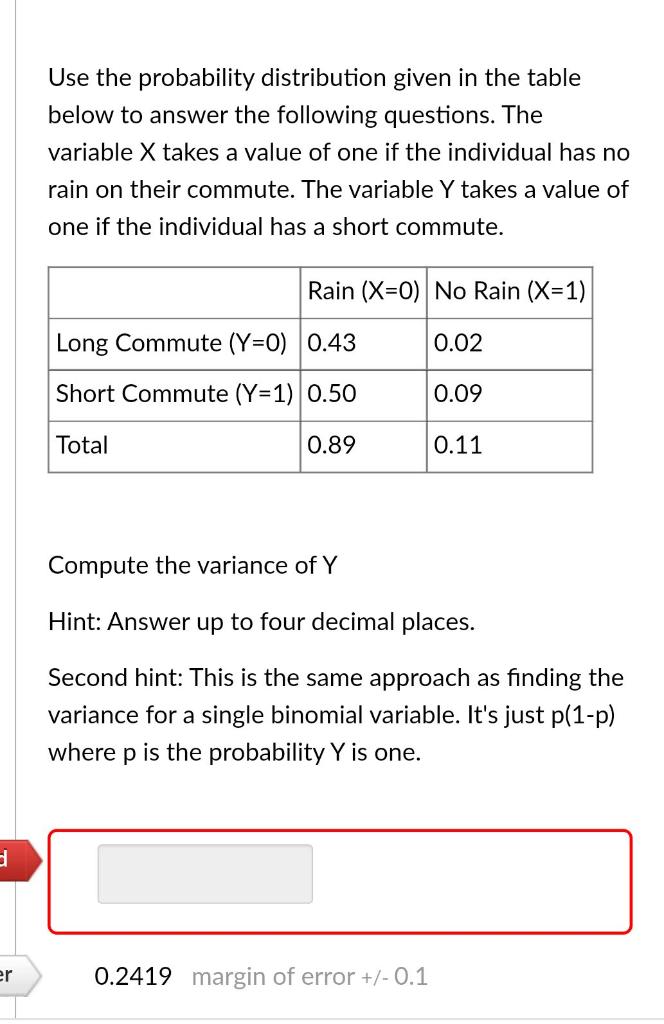 Solved Use the probability distribution given in the table | Chegg.com