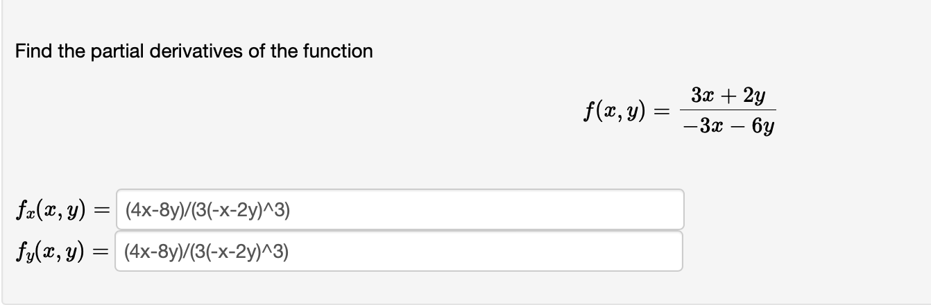 Solved Find the partial derivatives of the function | Chegg.com
