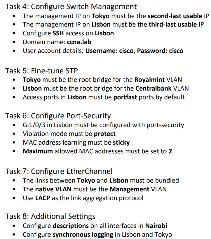 Solved Task 1: Configure Device Names and MOTD - All devices | Chegg.com
