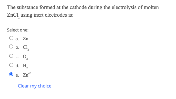 Solved In the electrochemical cell the half-reaction at the | Chegg.com