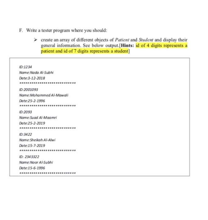 Solved The Purpose Of This Assignment Is To Practice Oop