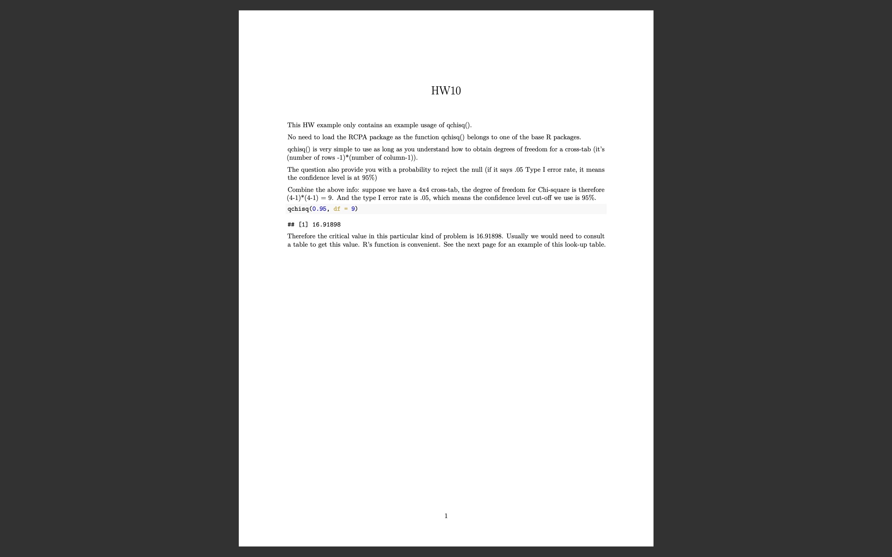 Solved The question is fron the book: An R Companion to | Chegg.com