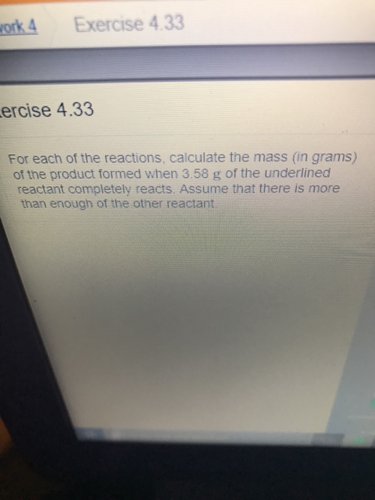 Solved work A Exercise 4.33 ercise 4.33 For each of the | Chegg.com Solved work A Exercise 4.33 ercise 4.33 For each of the | Chegg.com