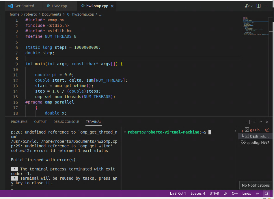Solved Hello, I am trying to run a program by writing an | Chegg.com