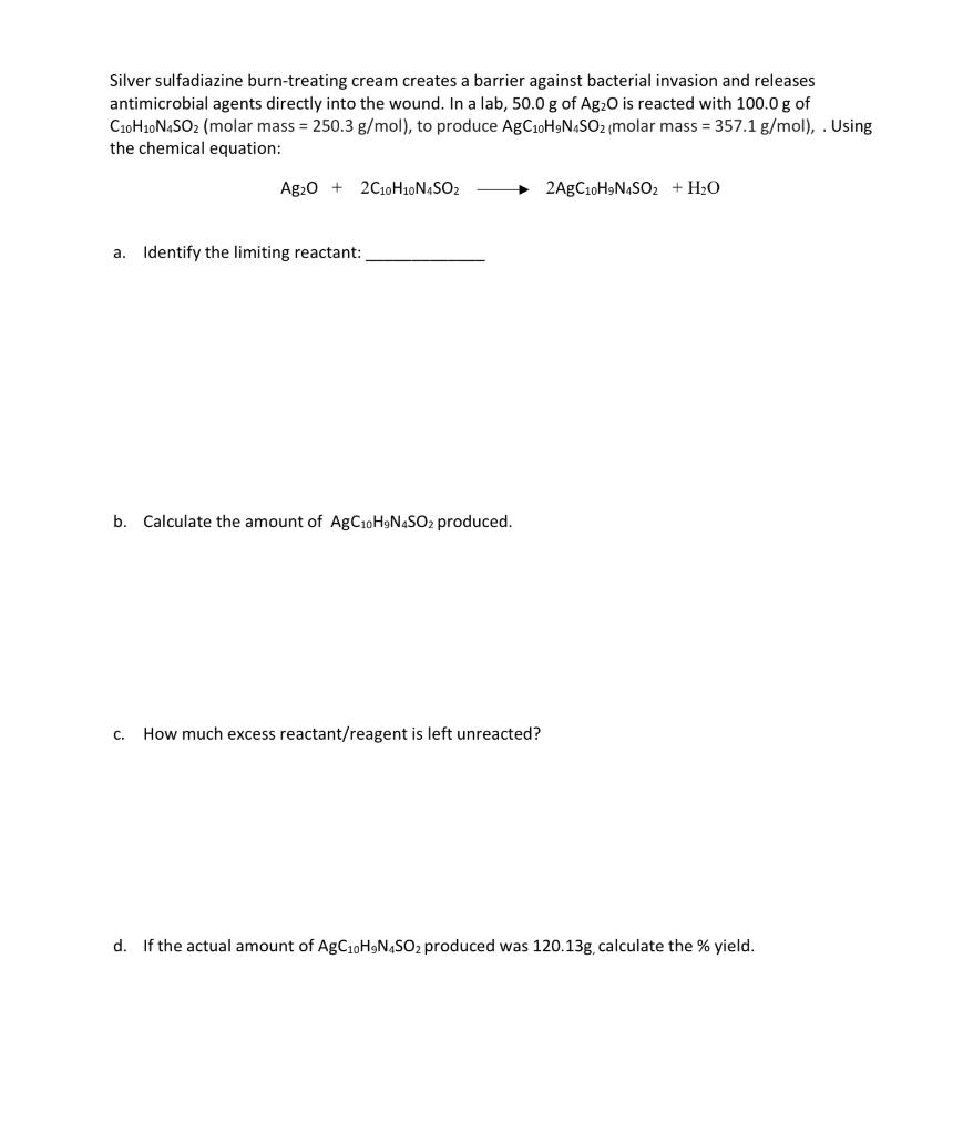 solved-silver-sulfadiazine-burn-treating-cream-creates-a-chegg