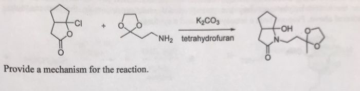 Solved Cl O K2CO3 OH NH2 tetrahydrofuran Provide a mechanism | Chegg.com