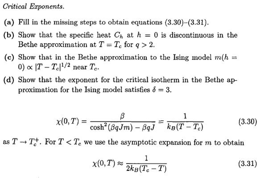 Critical Exponents. = (a) Fill in the missing steps | Chegg.com