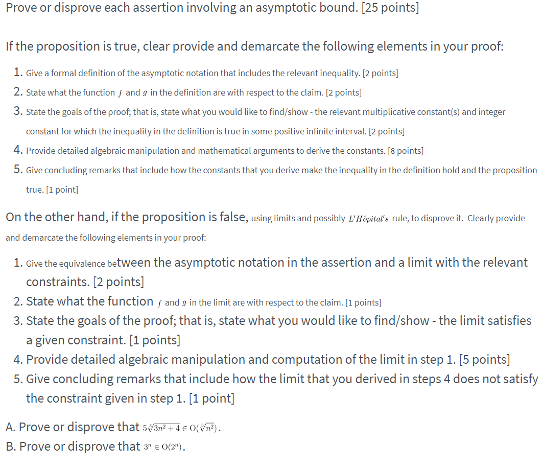 Solved Prove or disprove each assertion involving an | Chegg.com