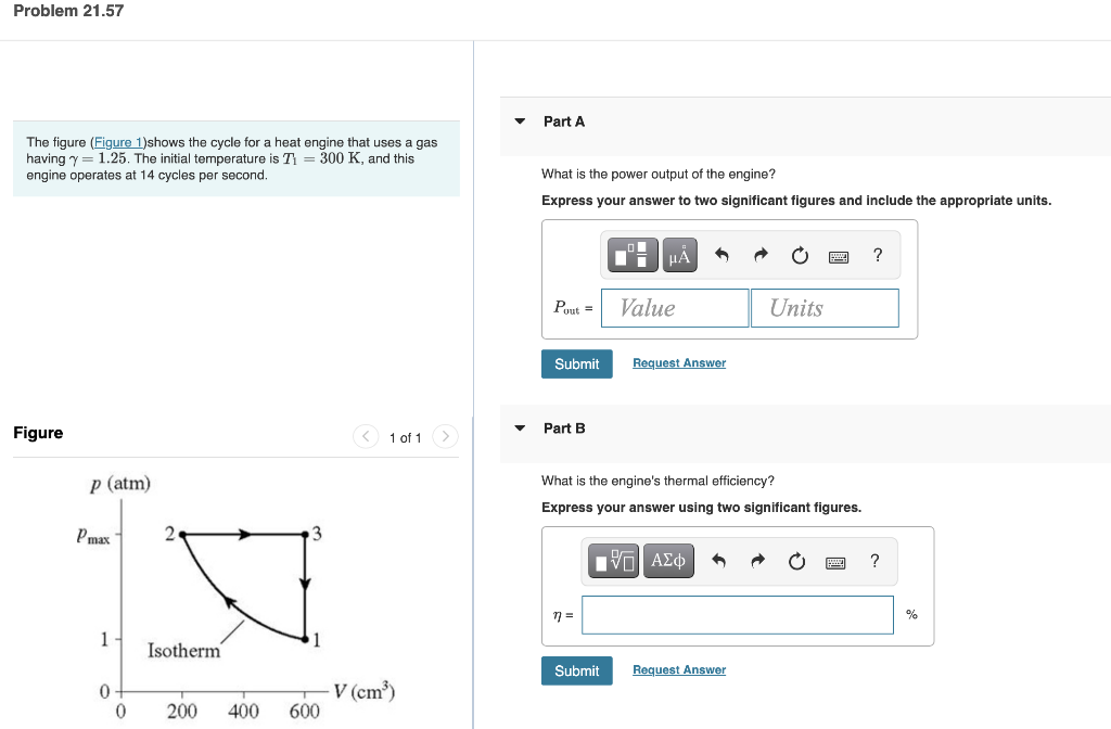 Solved Problem 21.57 Part A The figure (Figure 1)shows the | Chegg.com