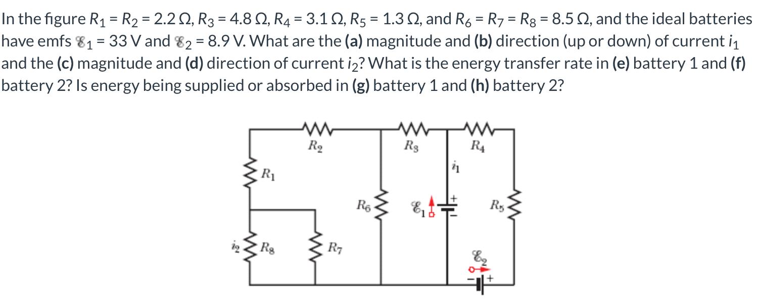 Solved In the figure R1 = R2 = 2.212, R3 = 4.8 12, R4 = | Chegg.com