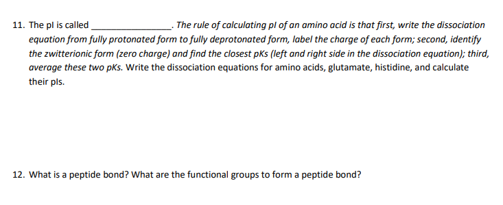Solved 11. The pl is called The rule of calculating pl of an | Chegg.com