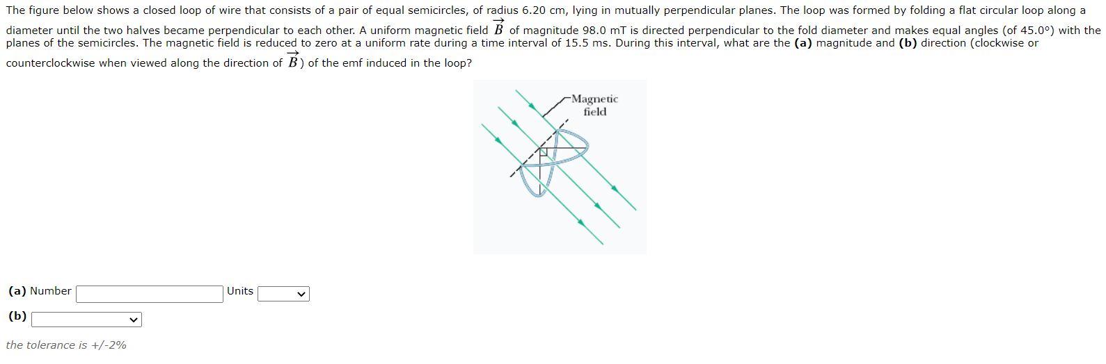 Solved The figure below shows a closed loop of wire that | Chegg.com