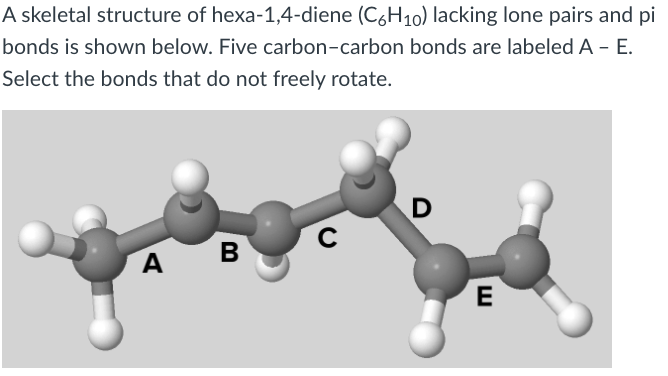 Solved A skeletal structure for molecule C (C4H6O), which | Chegg.com