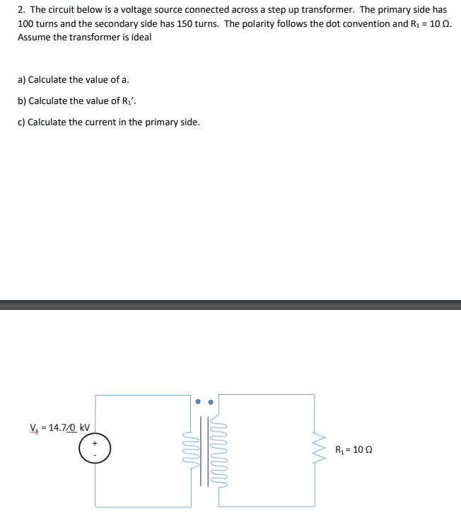 Solved The circuit below is a voltage source connected | Chegg.com