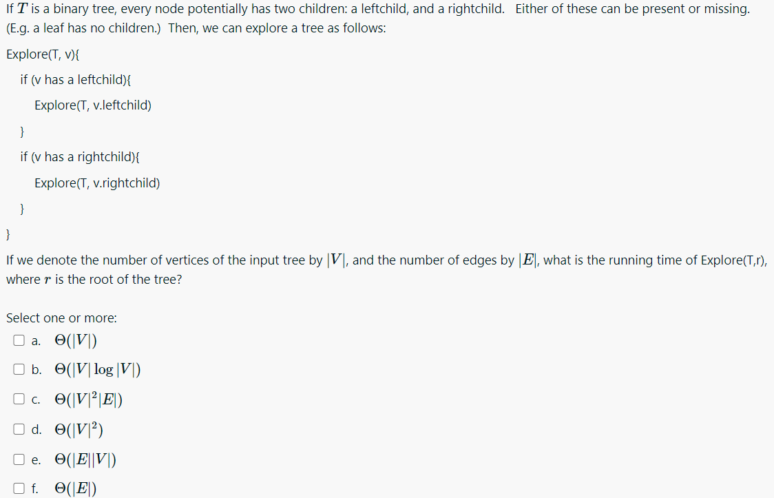 Solved If T is a binary tree, every node potentially has two | Chegg.com