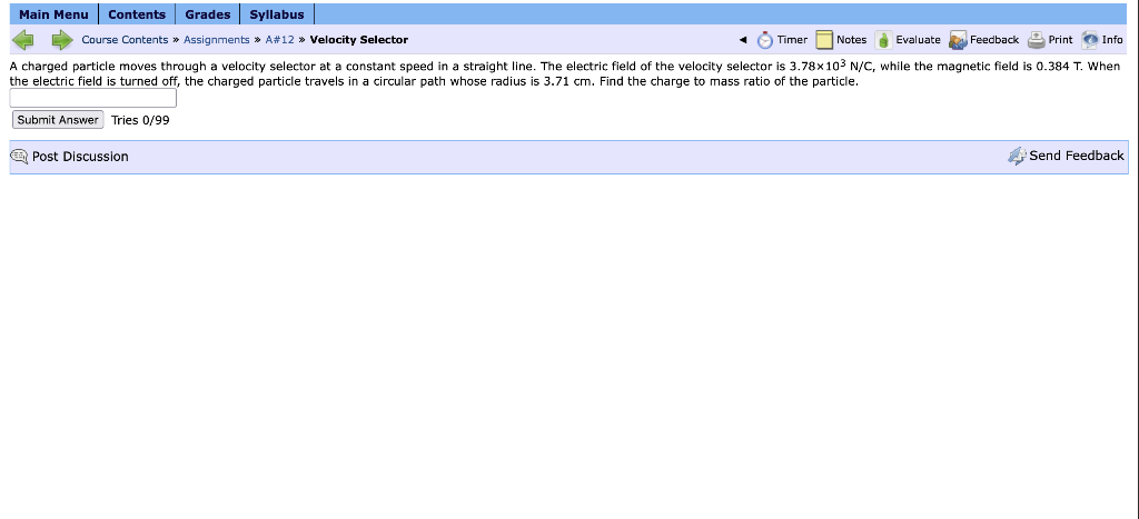 Solved A charged particle moves through a velocity selector | Chegg.com