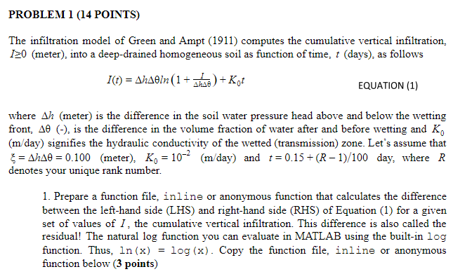 Solved This Is A Intro To Matlab Class Question Can You 