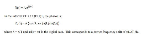 Determine the probability of error for a binary FSK | Chegg.com