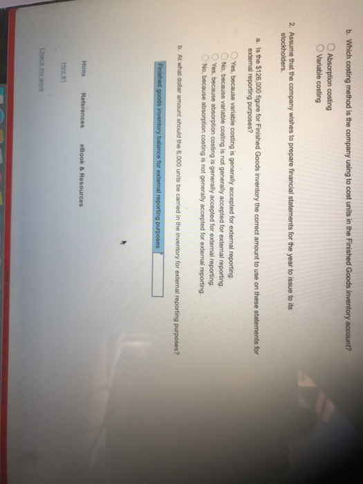 Solved 4 value 2.50 points Exercise 6-13 Inferring Costing | Chegg.com