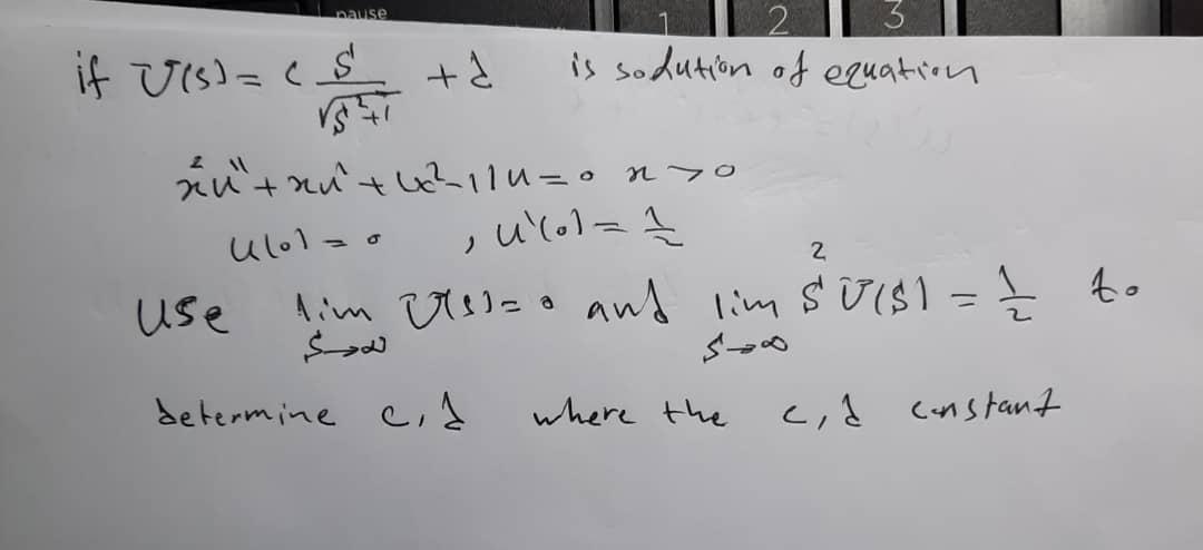 Solved nause 2 3 is sodation of equation if Visl=es td 2 | Chegg.com
