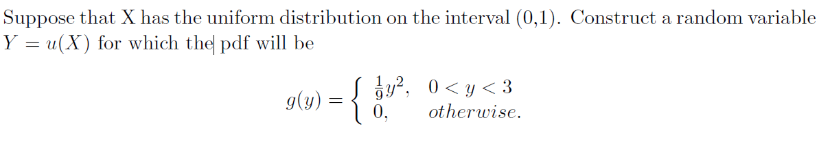 Solved Suppose that X has the uniform distribution on the | Chegg.com