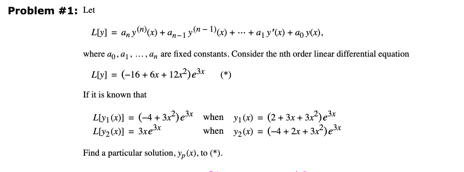 Solved Problem \# 1: Let | Chegg.com