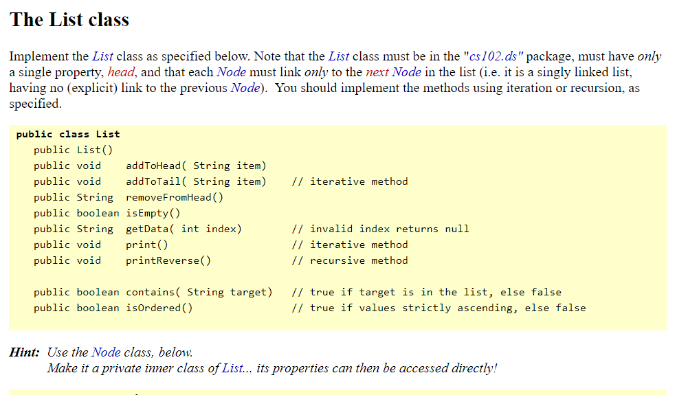 Lab No.7- Data Structures Spring 2018/19 CS102 | Chegg.com