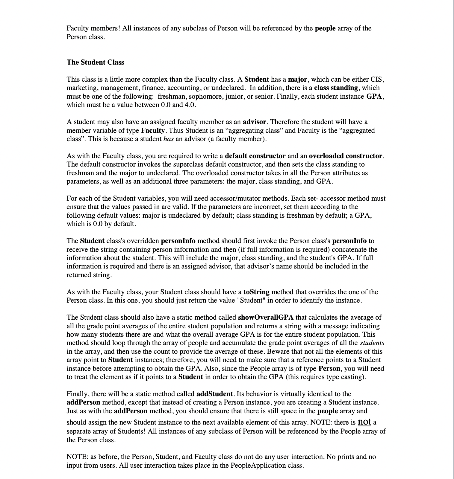 Solved In this assignment, you will create subclasses that | Chegg.com